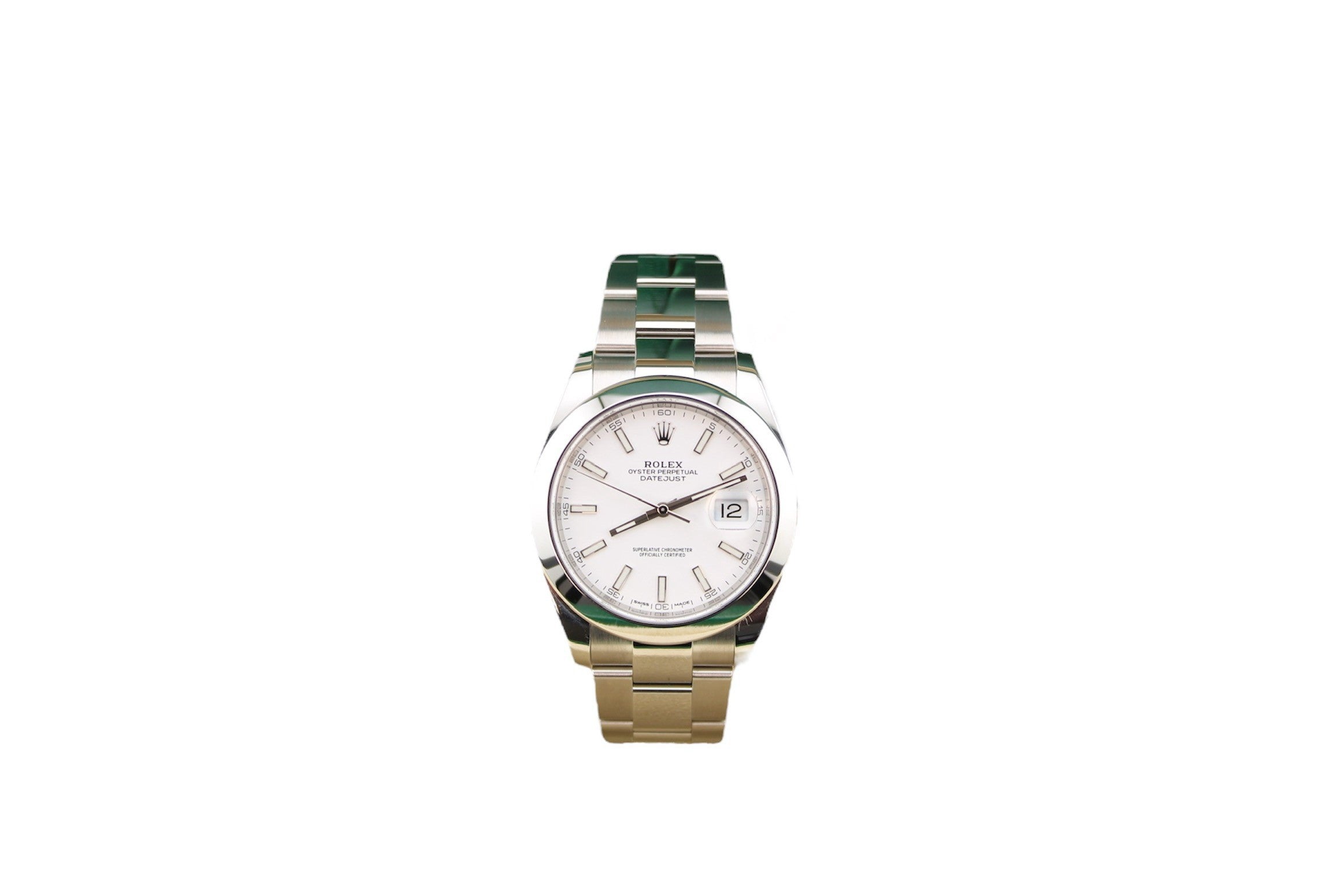 Rolex Datejust 41 Smooth Bezel White dial – DGH Jewellers