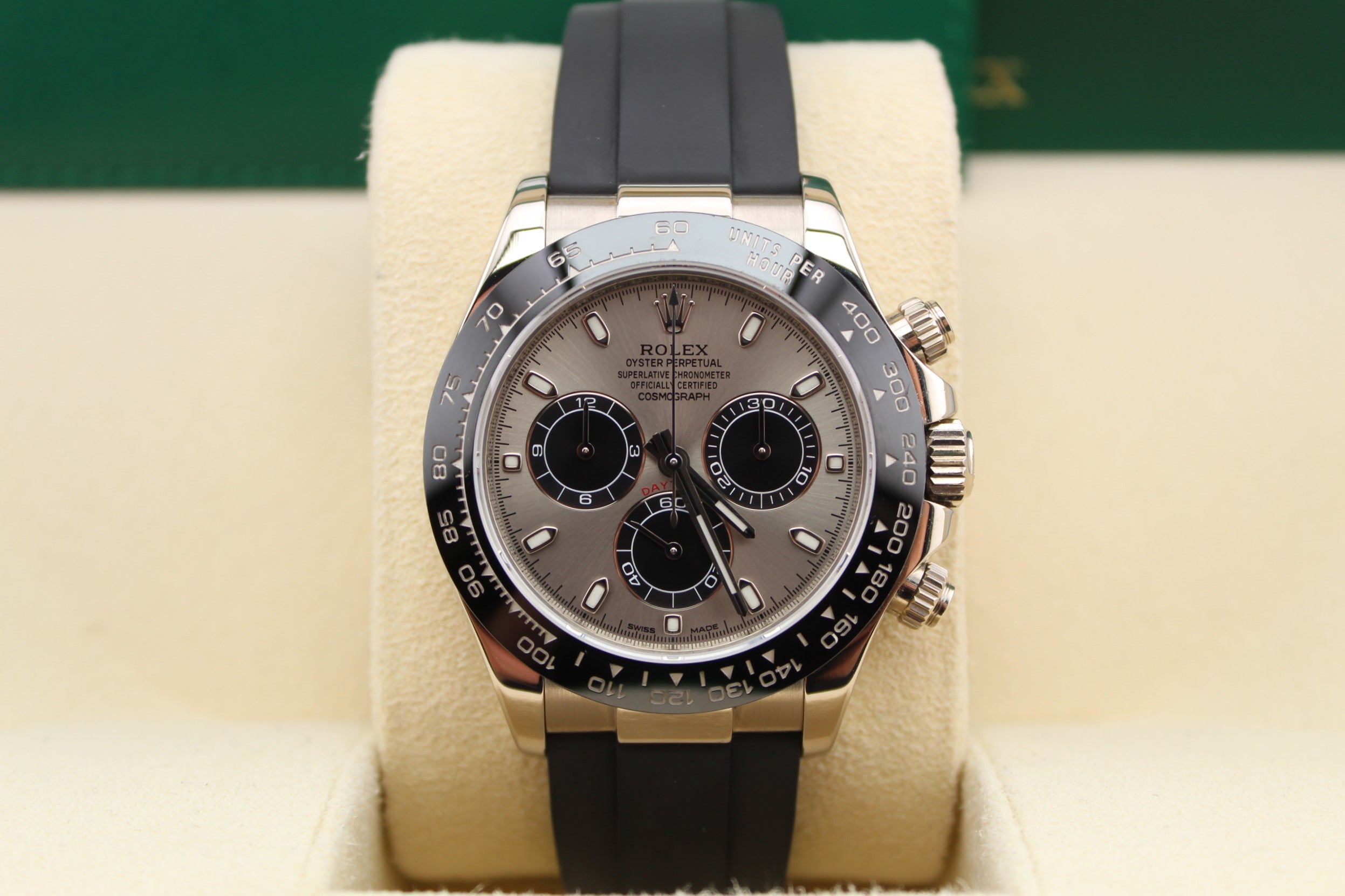 Rolex Daytona Oyster-flex White Gold Ghost – DGH Jewellers